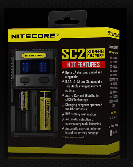 Nitecore SC2, Double Battery Charger