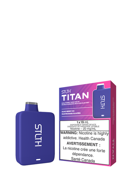QUAD BERRY ICE STLTH TITAN DISPOSABLE