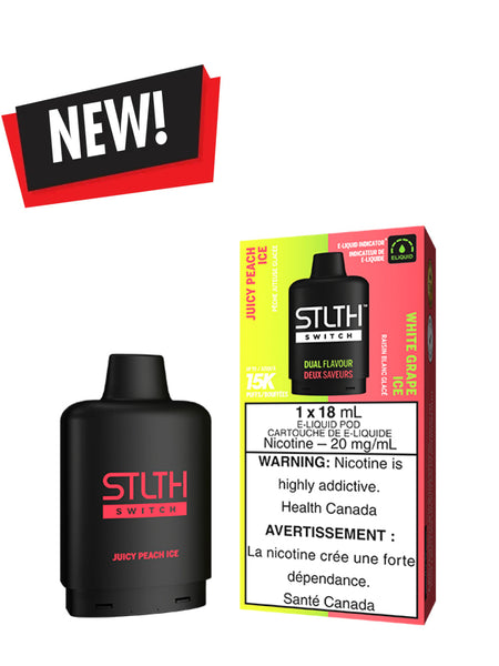 Juicy Peach Ice / White Grape Ice STLTH Switch Pod