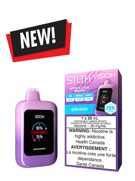 Quad Berry Ice STLTH Vision Disposable